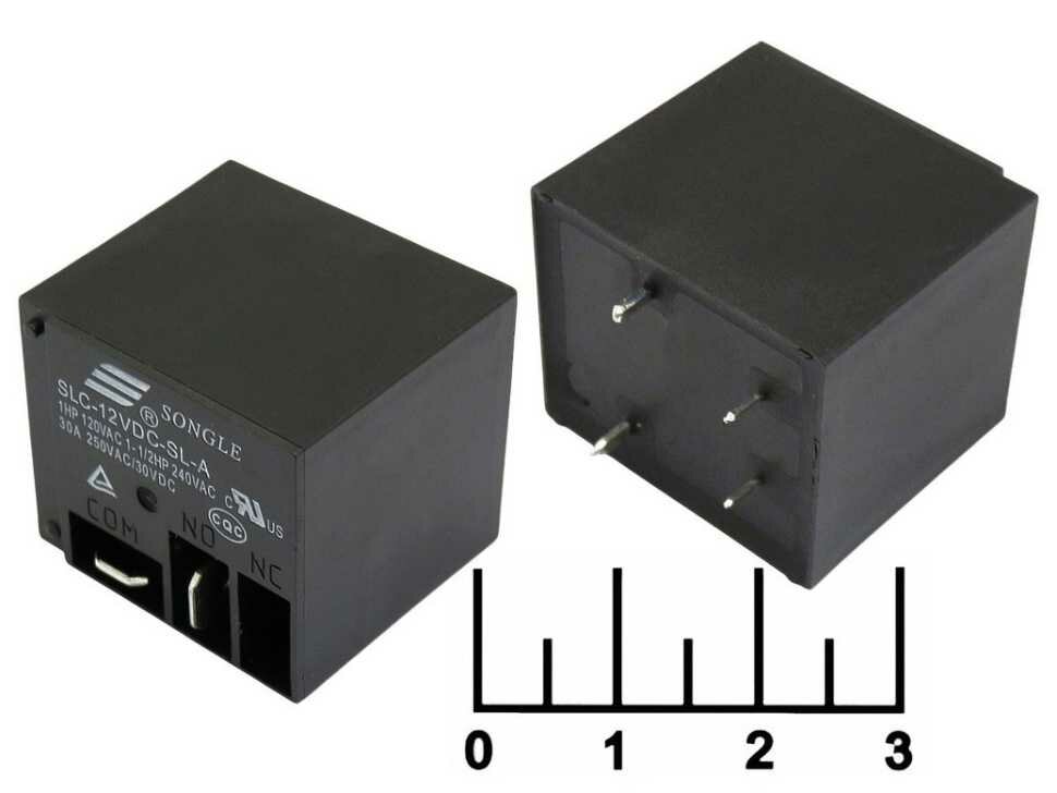 Реле =12V 30A/250V SLC-12VDC-SL-A