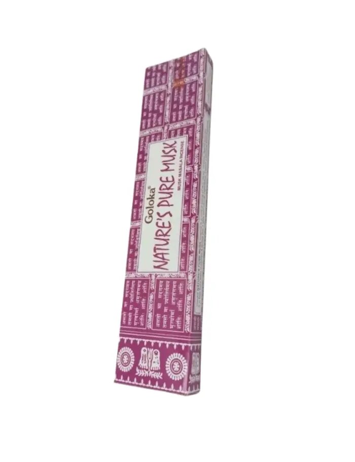 Goloka NATURE'S PURE MUSK (Высококачественные индийские благовония чистый муск, Голока), 15 г.