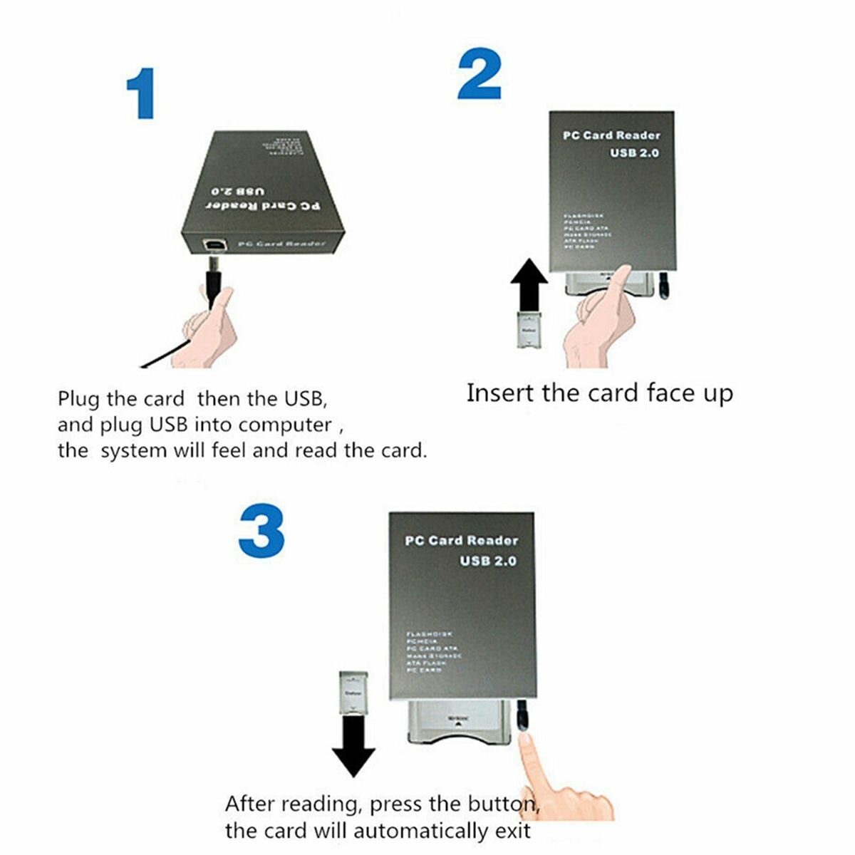 Устройство Чтения Карт USB2.0 PCMCIA ATA PC