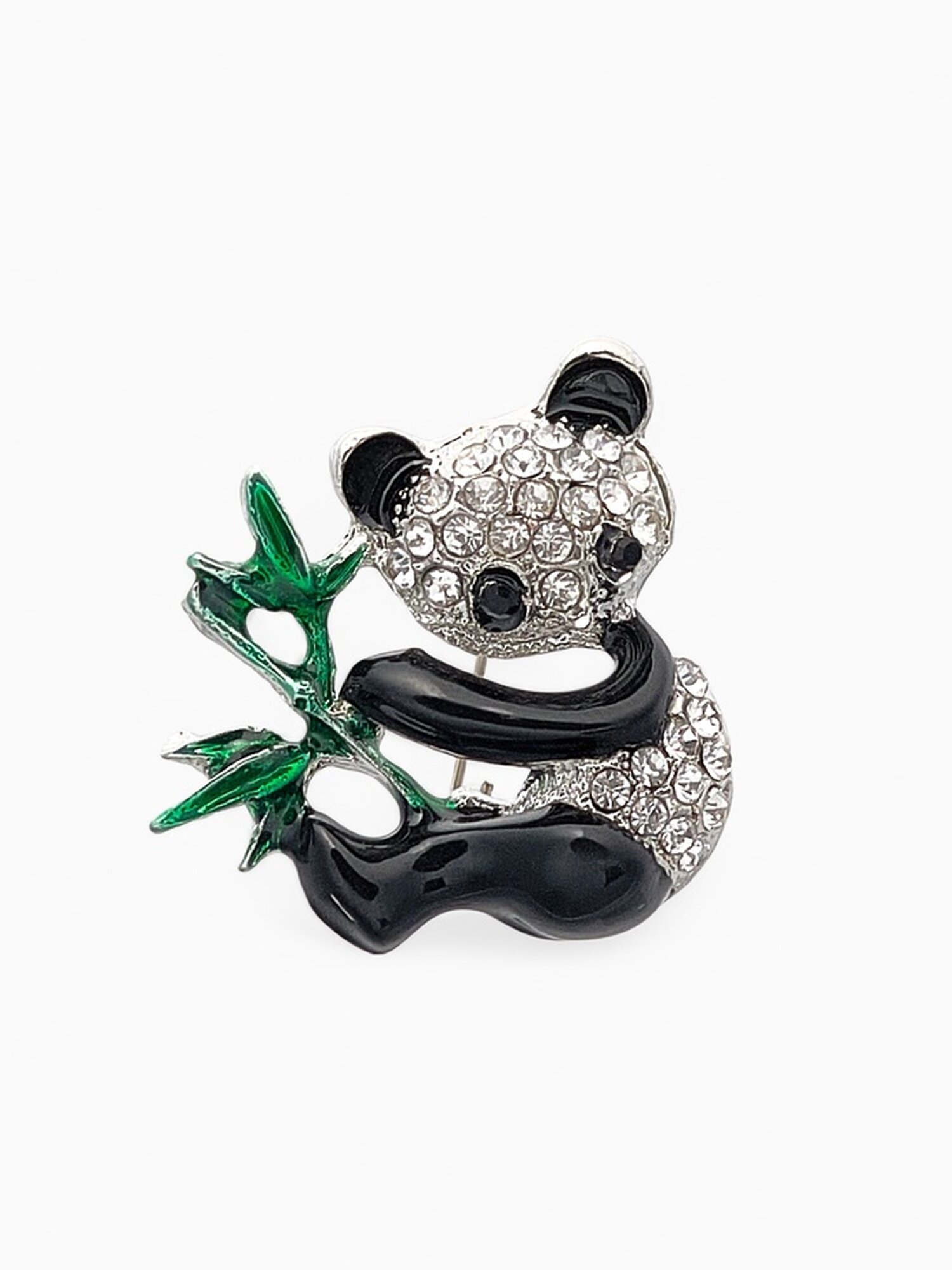 Брошь, эмаль, стразы