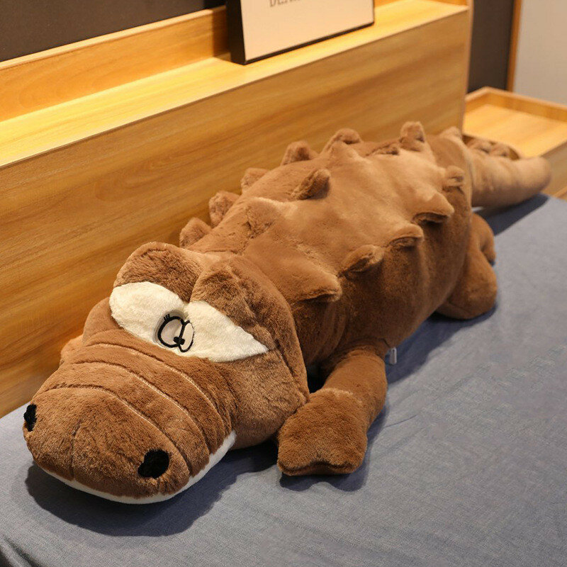 Гигантская мягкая игрушка-кигуруми крокодил с наполнением из пэ-хлопка для декора