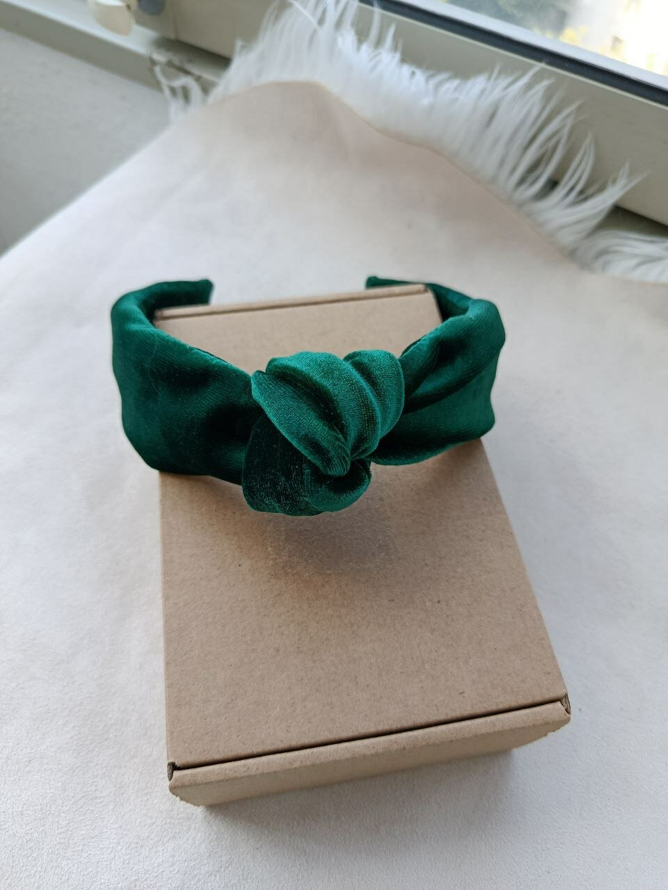 Ободок на голову бархат