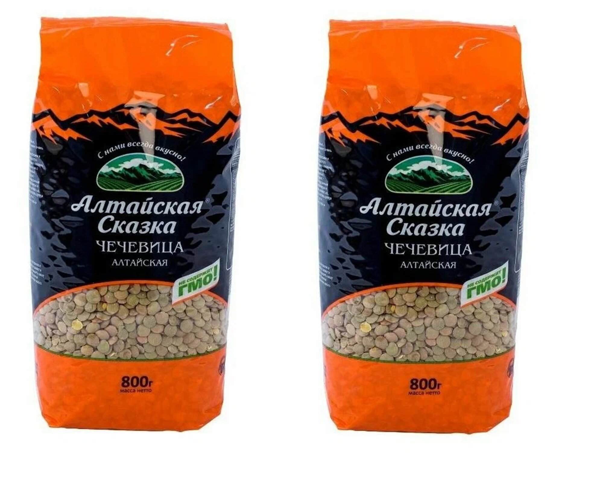 Крупа чечевица "Алтайская сказка" 800 г 2 шт