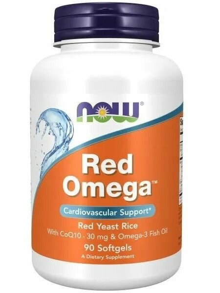Рыбий жир NOW "Red Omega", в капсулах, для сердца и сосудов, 90 шт