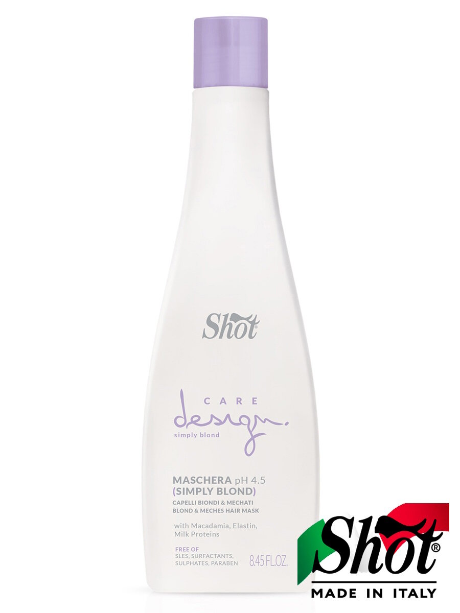 Маска для блондированных волос SHOT Care Design simply blond 250 мл