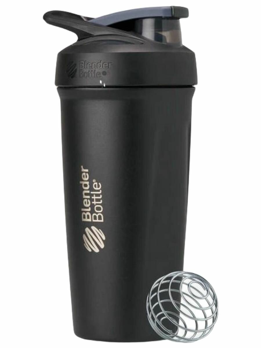 BlenderBottle, Шейкер спортивный, Stainless Sport, цвет черный, сталь, 710 мл (24 унции)
