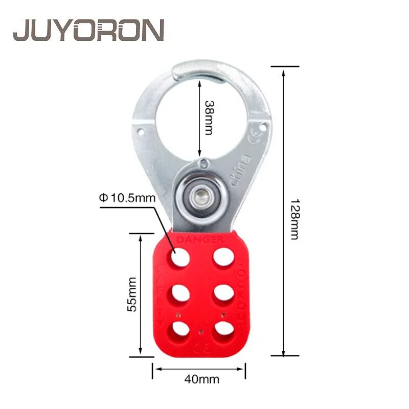 Запирающая бирка Loto, 38mm, 6 отверстий