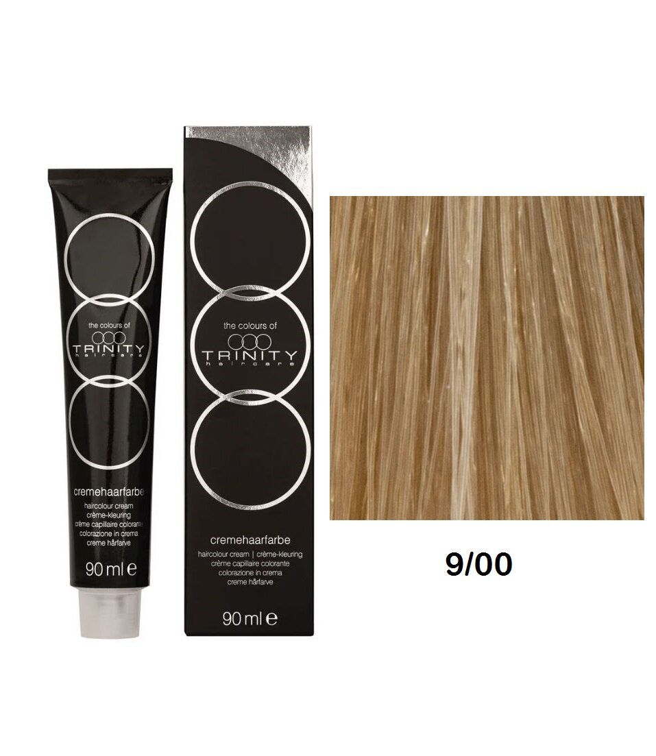 Trinity COT Тринити Стойкая краска с кератином 90 мл - COT 9/00 warmes lichtblond Очень светлый блонд теплый