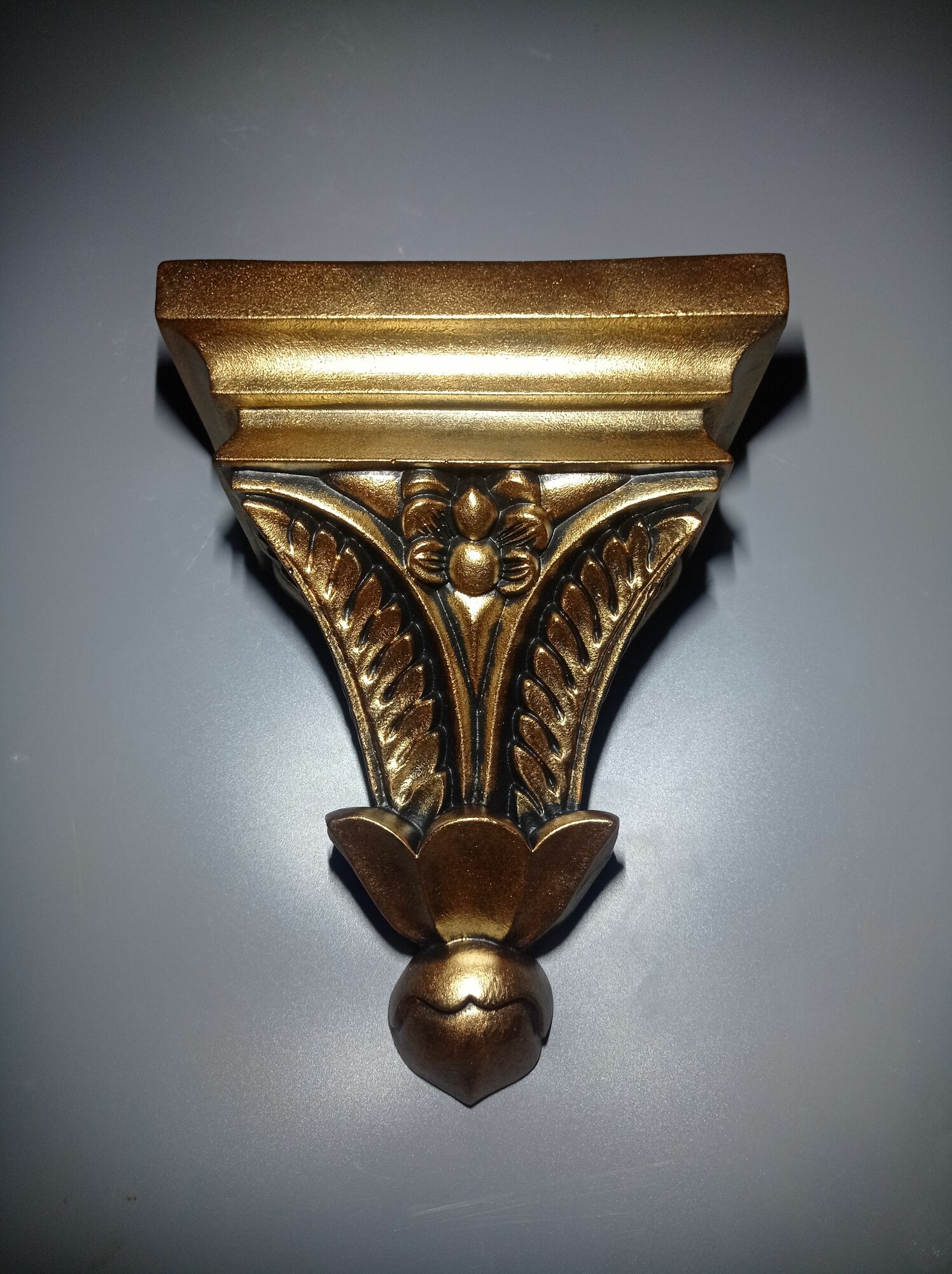 Консоль настенная Пилястра Капитель бронза