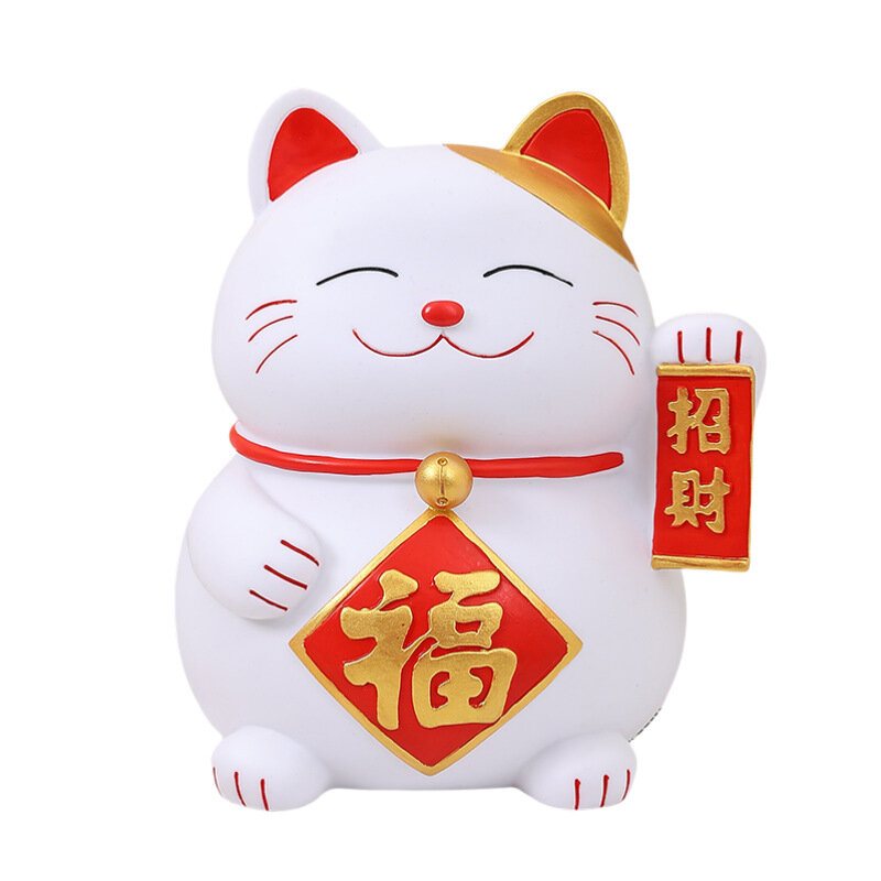 Копилка Lucky Cat – креативная копилка из ПВХ большой емкости, дизайн в виде кота удачи, идеально подходит для детей, мальчиков и девочек, декоративный подарок