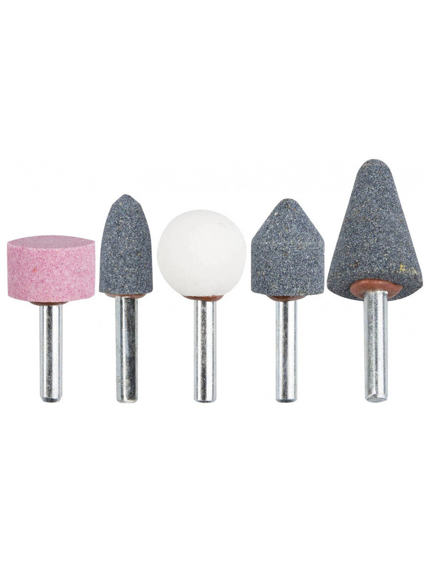Хвостовик D-6 мм, Набор абразивных мини-шарошек насадок, Master, 5 шт, STAYER