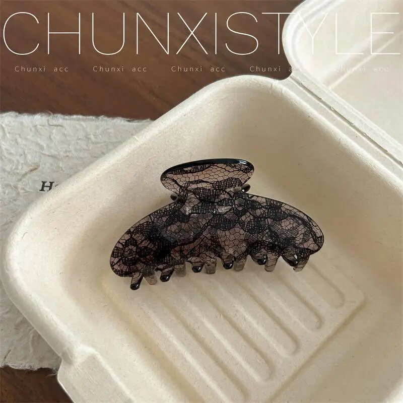 Черная круглая заколка для волос ChunxiStyle A1