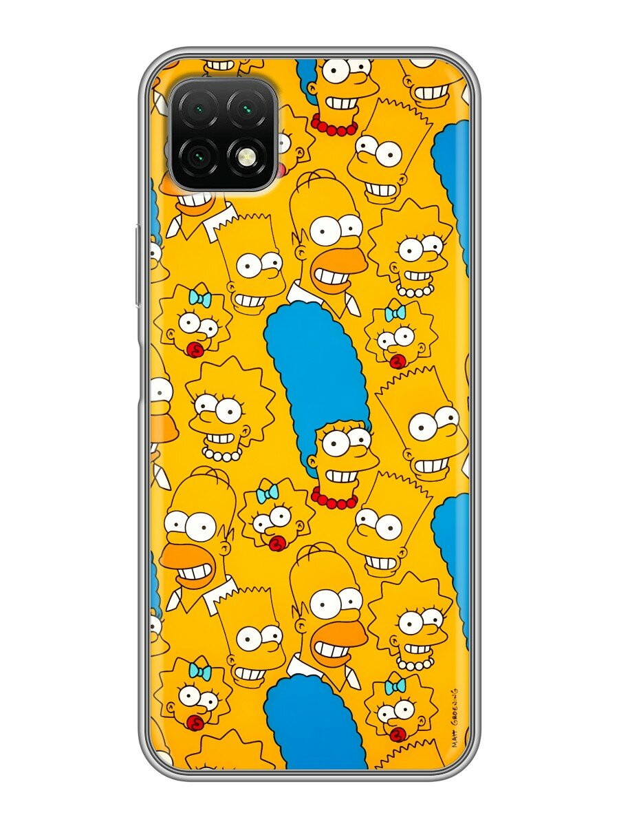 Чехол для Wiko T3 с принтом Симпсоны Simpsons (Вико Т3)