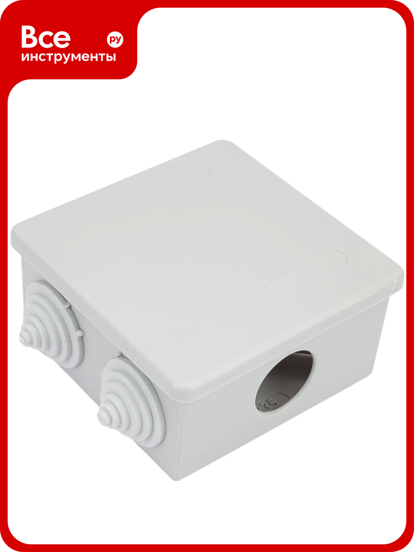 Коробка распределительная TDM ELECTRIC 80х80х40мм, крышка, IP44, 6 входов SQ1401-1235