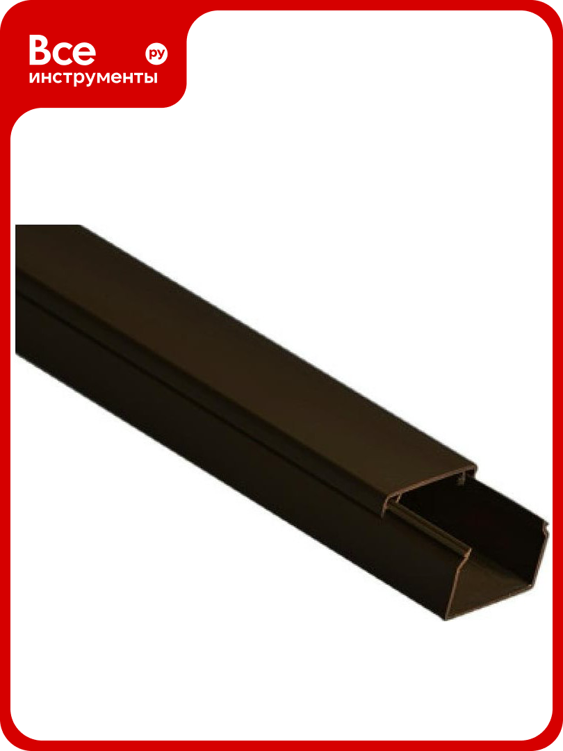 Кабель канал Рувинил 40x25x2000 мм черный 25 шт РКК-40х25-Ч, прокладки