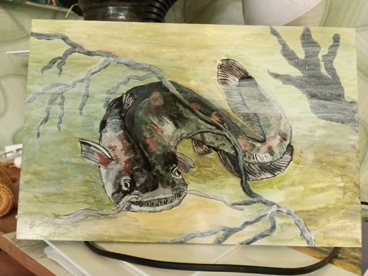 Картина "Молодой сом"