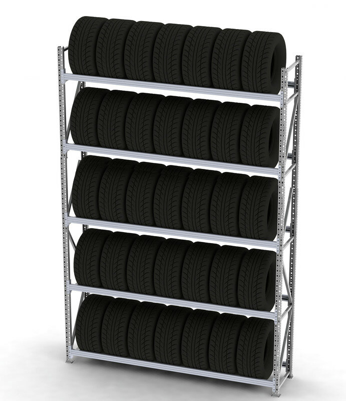 Стеллаж MS Pro Z для колес 2000х1500х600х5 ярусов