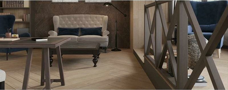 Керамогранит Estima Classic Wood CW02/NR_R10/19,4x120x10R/GW 20x120 Матовая Бежевый