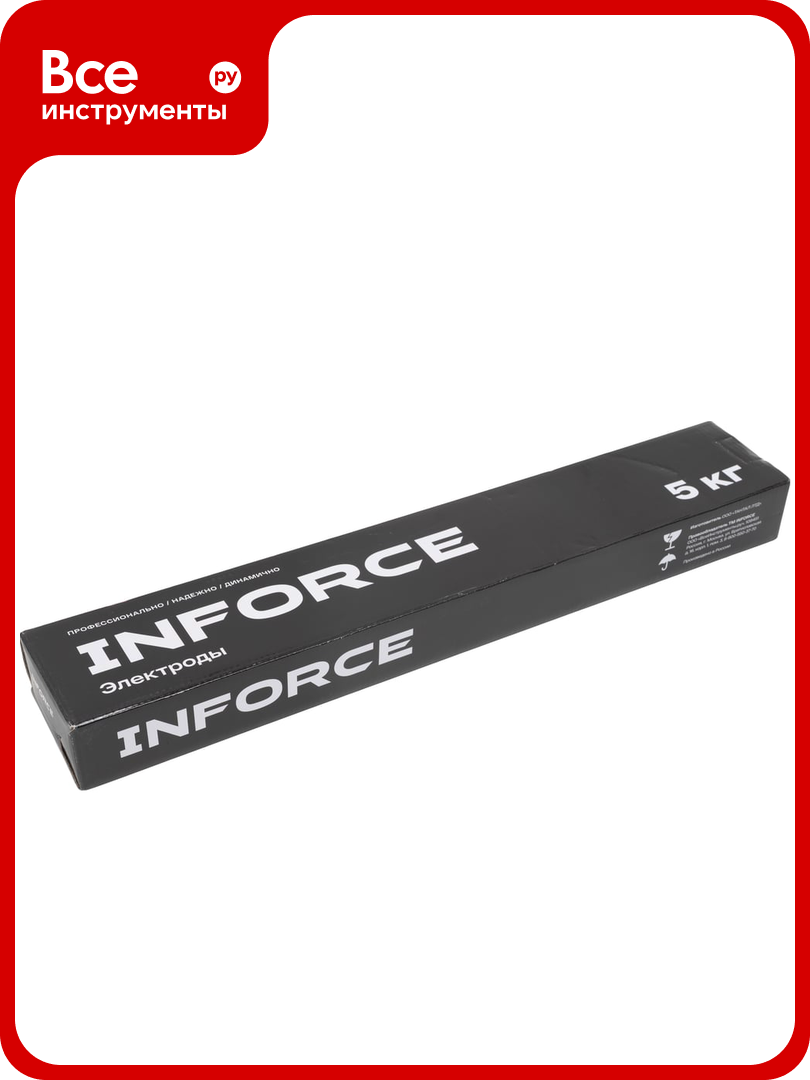 Электроды АНО-4 (4 мм; 5 кг) Inforce IWET-4050А-4, для всех пространственных положений кроме вертикального сверху