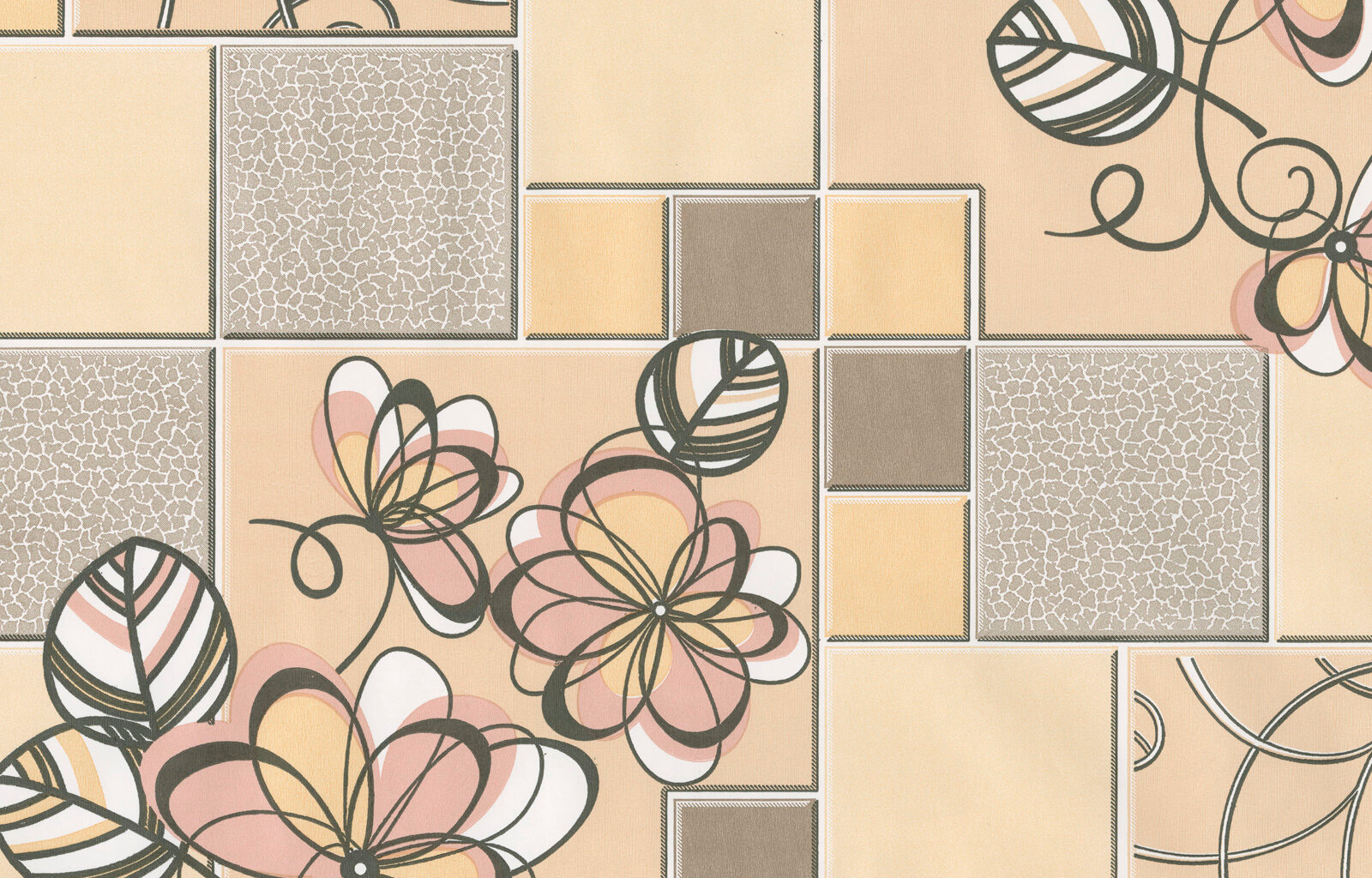 Обои бумажные, моющиеся, полуметровые, 0,53*10м, Дарья 2