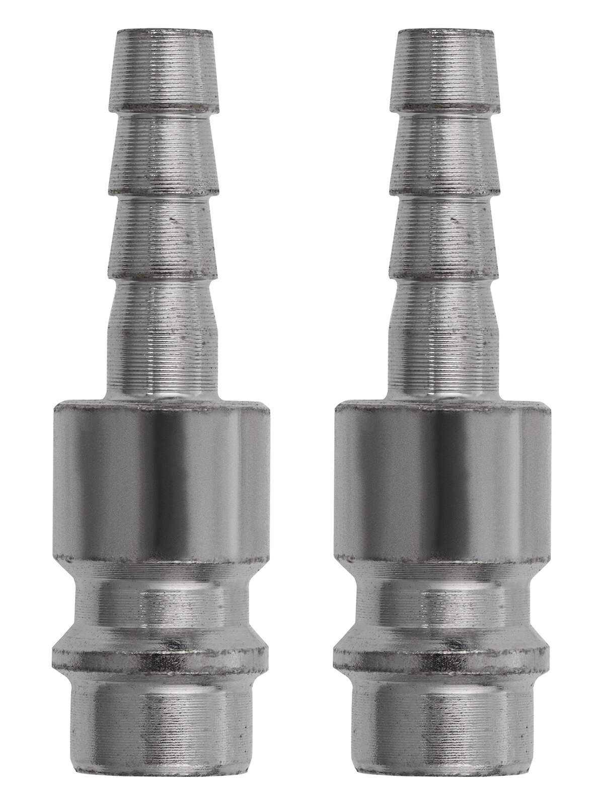 Ниппель универсальный быстросъемный Stels ("папа") со штуцером "ёлка" под шланг 6 мм, 2 шт 57055