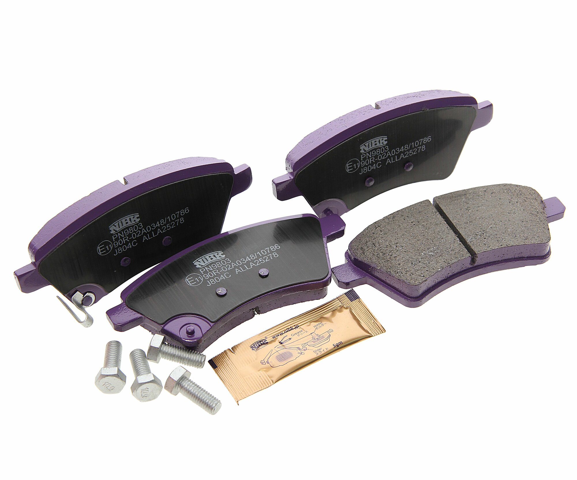 Колодки тормозные передние (4шт.) NiBK Арт. PN9803 / SUZUKI SX4 (06-)