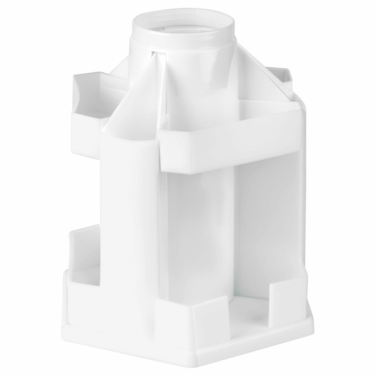 3 шт. Настольная подставка СТАММ "Maxi Desk", пластиковая, вращающаяся, белая