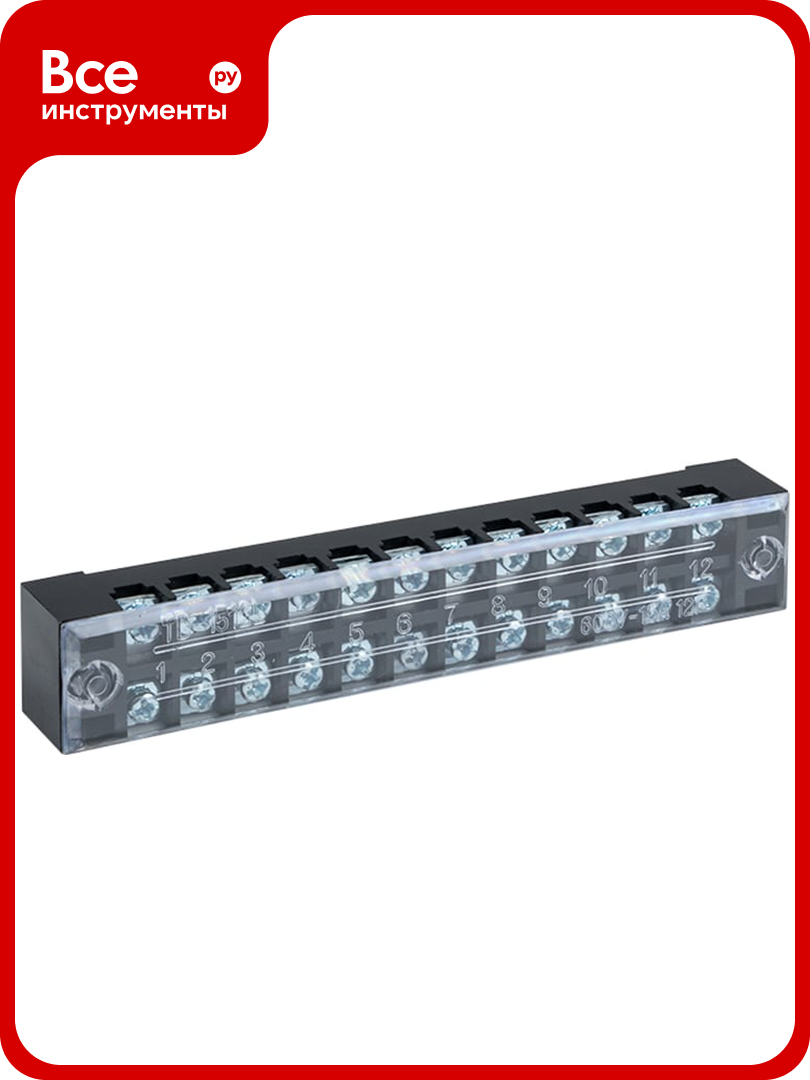 Клеммный, EKF, терминал EKF до 1,5 мм2 15A 12 клеммных пар 50 шт PROxima tb-1512, алюминиевых, Клеммные