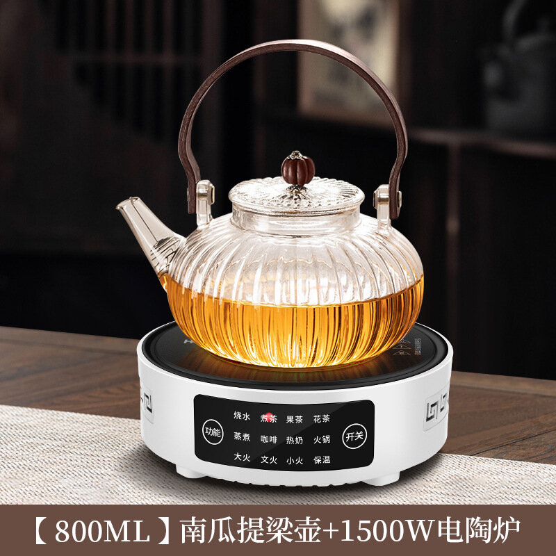 Многофункциональная электрическая керамическая плита с сенсорными кнопками, бесшумное устройство для кипячения воды и заваривания чая для офиса, круглая плита для заваривания чая, доступна для оптовой продажи.