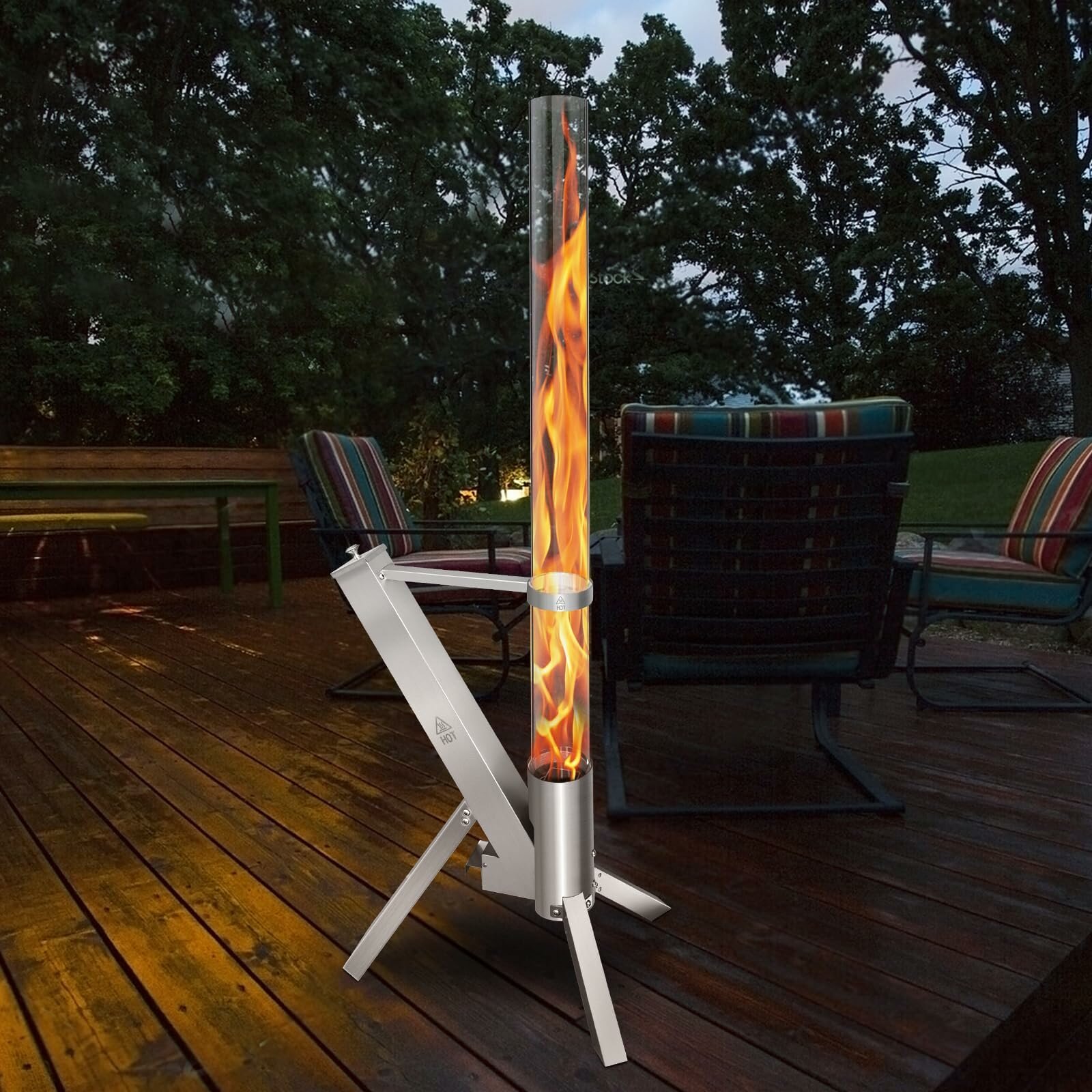 Деревянный пеллетный патио обогреватель