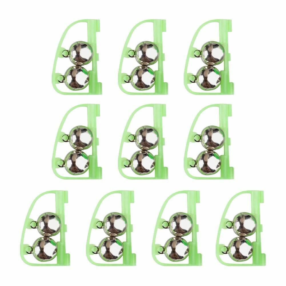 10 шт. сигнализаторов поклевки для рыбалки с двумя колокольчиками