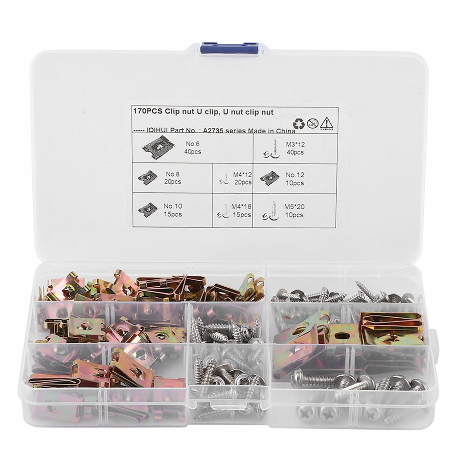 Нержавеющие гайки с U-образными зажимами и винтами для автоподготовки