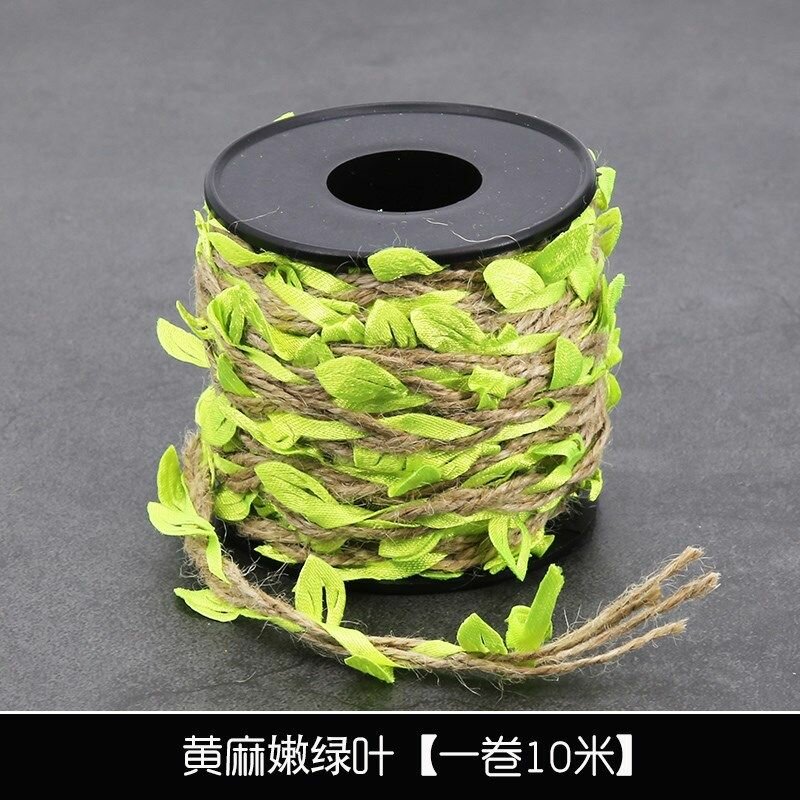Лента из листьев мешковины, натуральная джутовая веревка из ротанга для настенного монтажа, для деревенской свадьбы, дома, сада, вечеринки в джунглях, декора для поделок своими руками