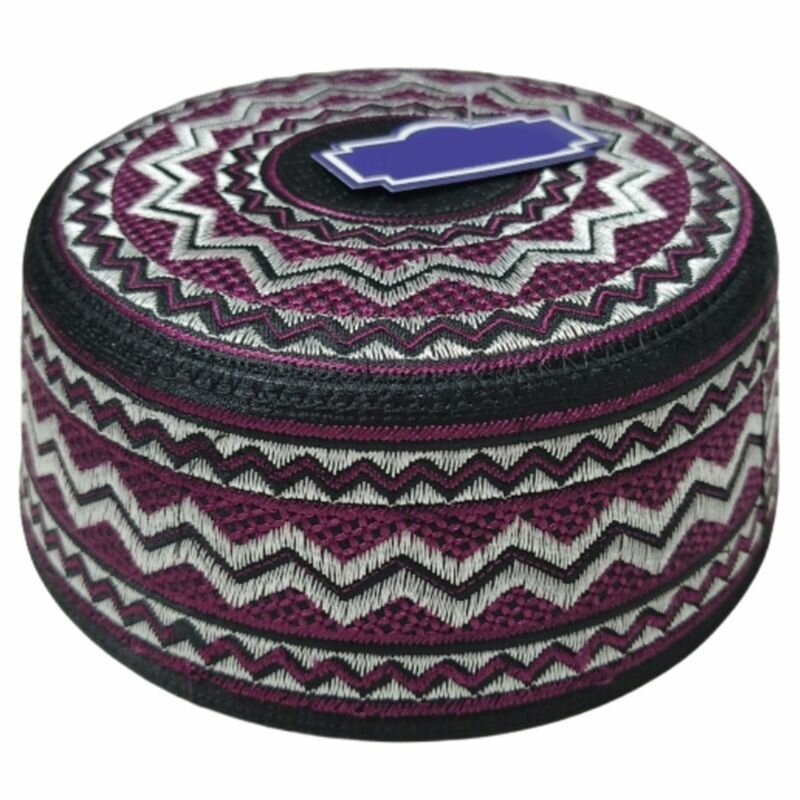 Мусульманская шляпа С вышивкой Для Молитвы-Красный-56