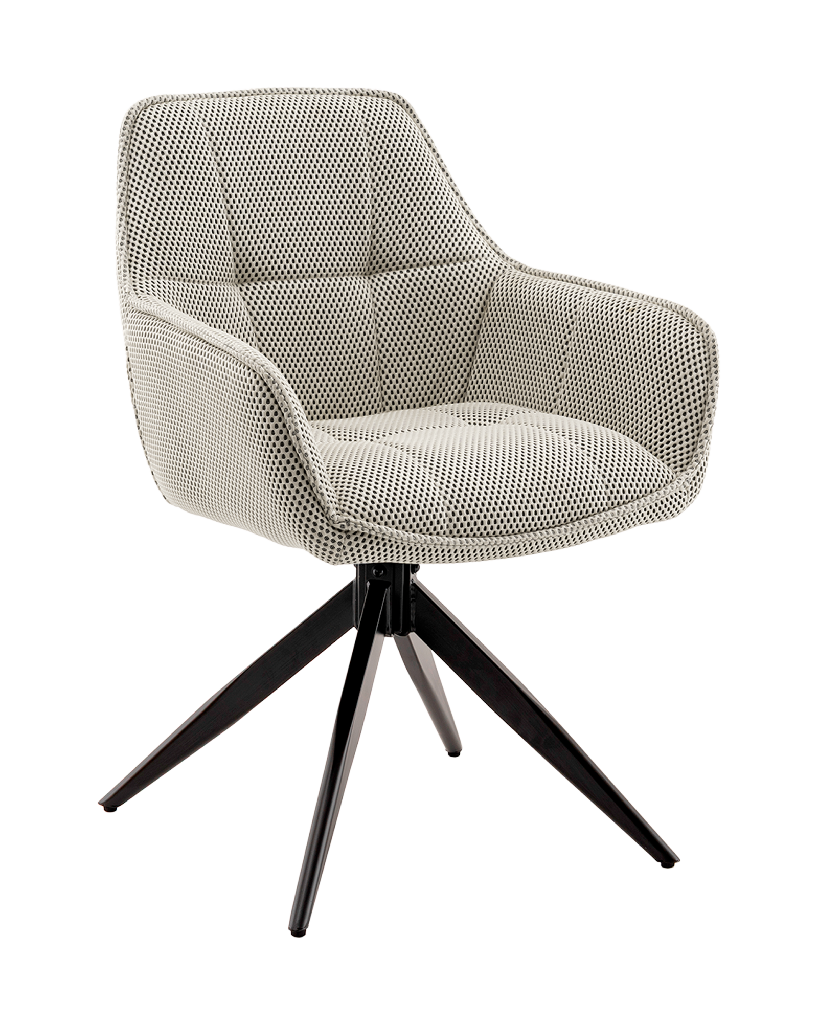 Стул Alba STOOL GROUP бежевый, ткань, металл, мягкое сиденье, с подлокотниками