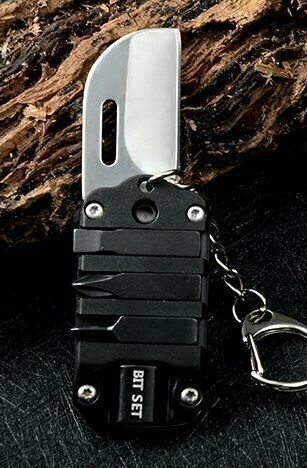 Мультитул Almighty Eagle, 2 инструмента, сталь 42HRC, чехол, черный/темно-серый