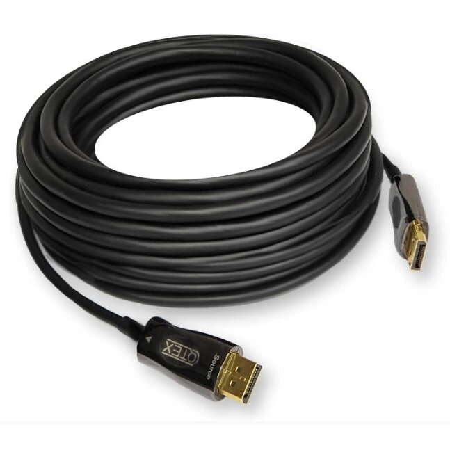 Кабель HDMI - HDMI оптоволоконные QteX DFOC-100-100 100.0m