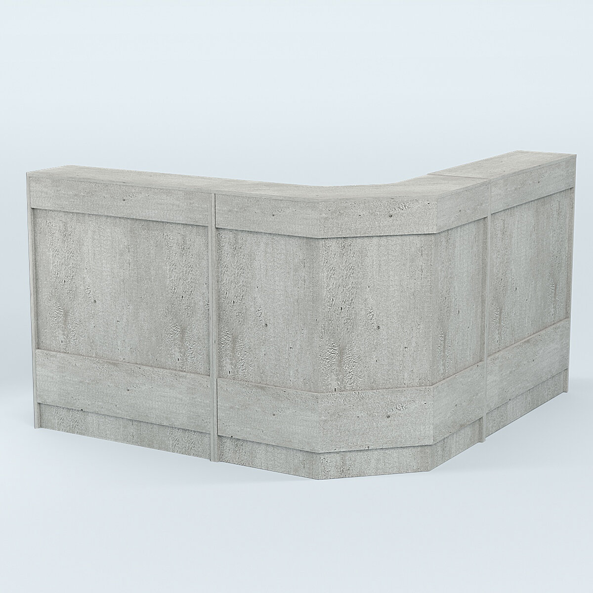 Ресепшн серии прайм №5Б угловой, Метрополитан Грей. Производитель товара - компания ТОБ.