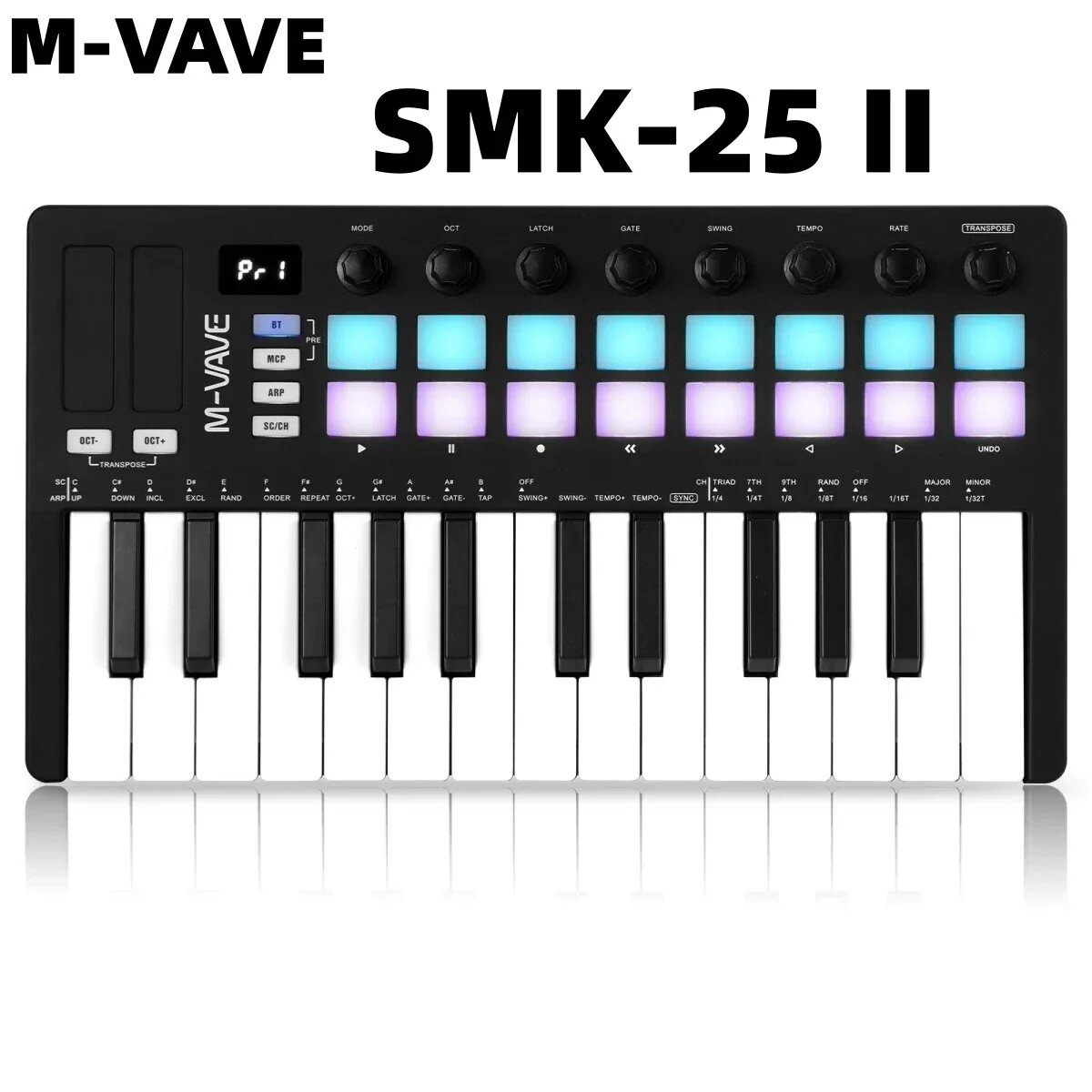 Miwayer SMK-25 II MIDI контроллер 25 клавиш SMK-25 II Black