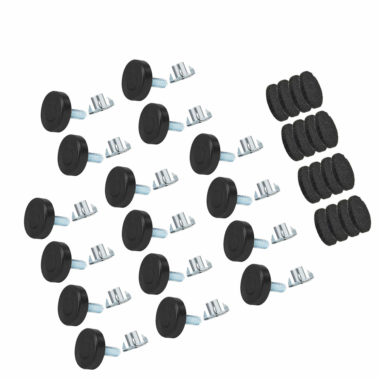 16шт Регулируемых выравнивающих ножек Металлические опоры для мебели Устойчивые конструкции основания