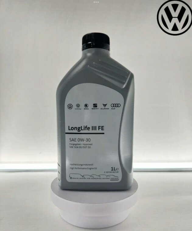 Моторное масло синтетическое VW VAG Longlife III FE 0W-30 1л GVWR52195M2 Volkswagen/Skoda/Audi