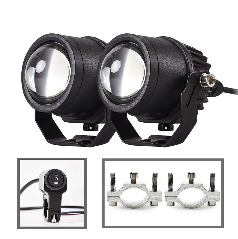 Лампа для мотоцикла, осветительная лампа для дальнего и ближнего света, 60 Вт