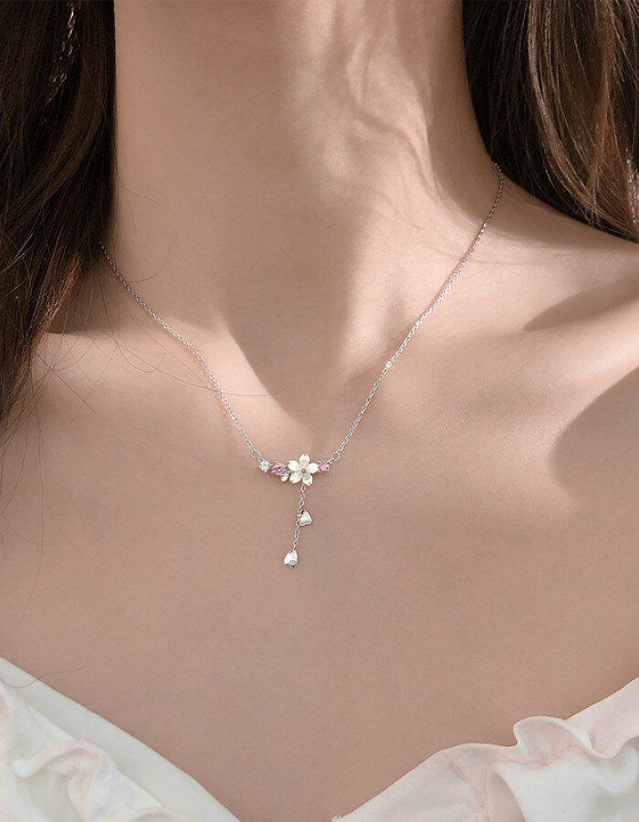 Колье, циркон, искусственный камень