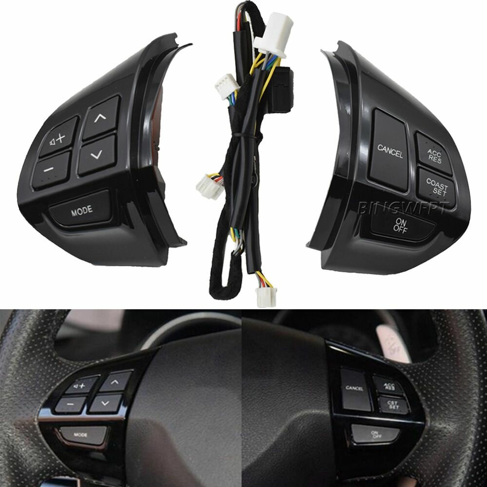 Кнопка переключения круиз-контроля Aset-10pin, для Mitsubishi, черный