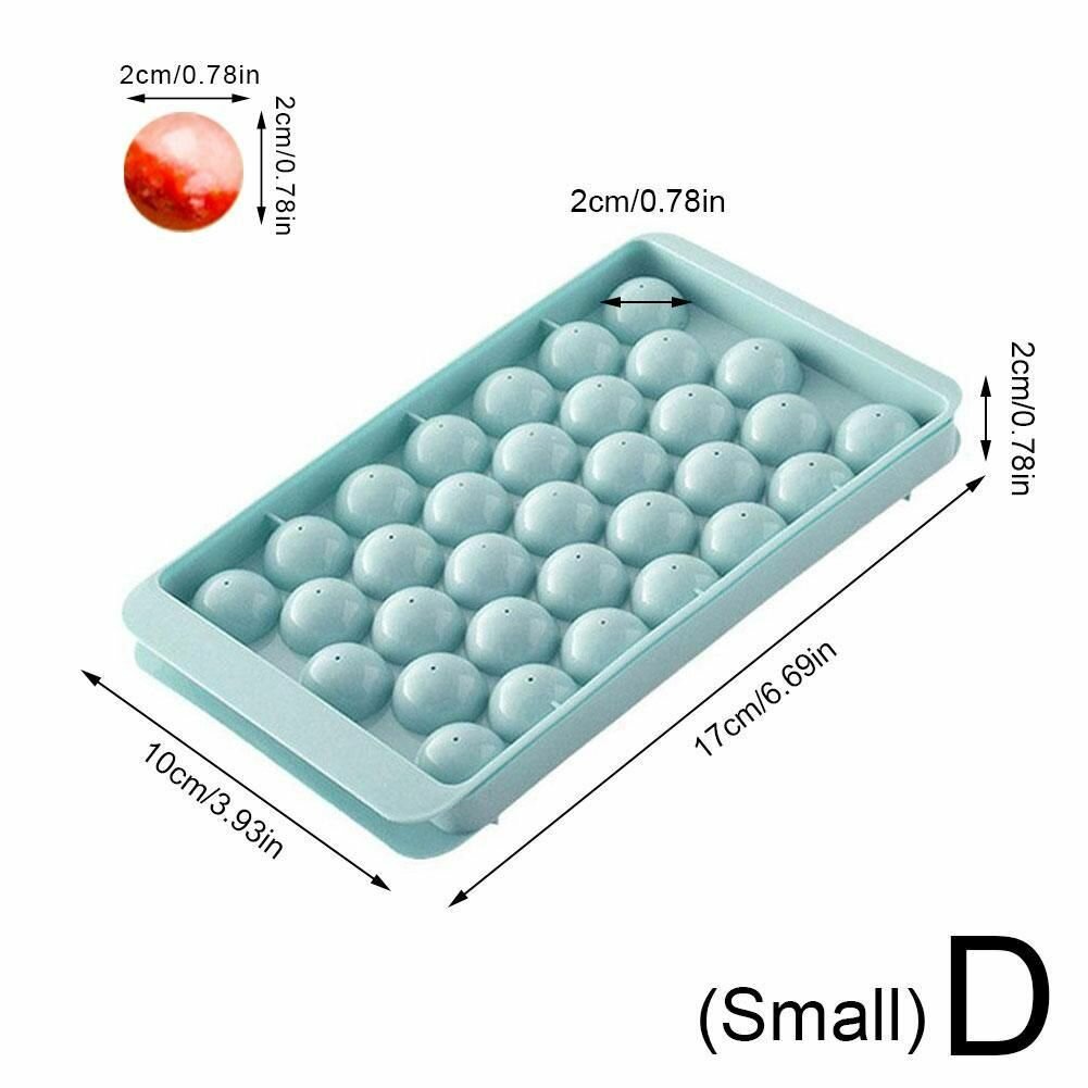 Круглая форма для кубиков льда своими руками на 33 ячейки, Подходит для приготовления коктейлей и напитков
