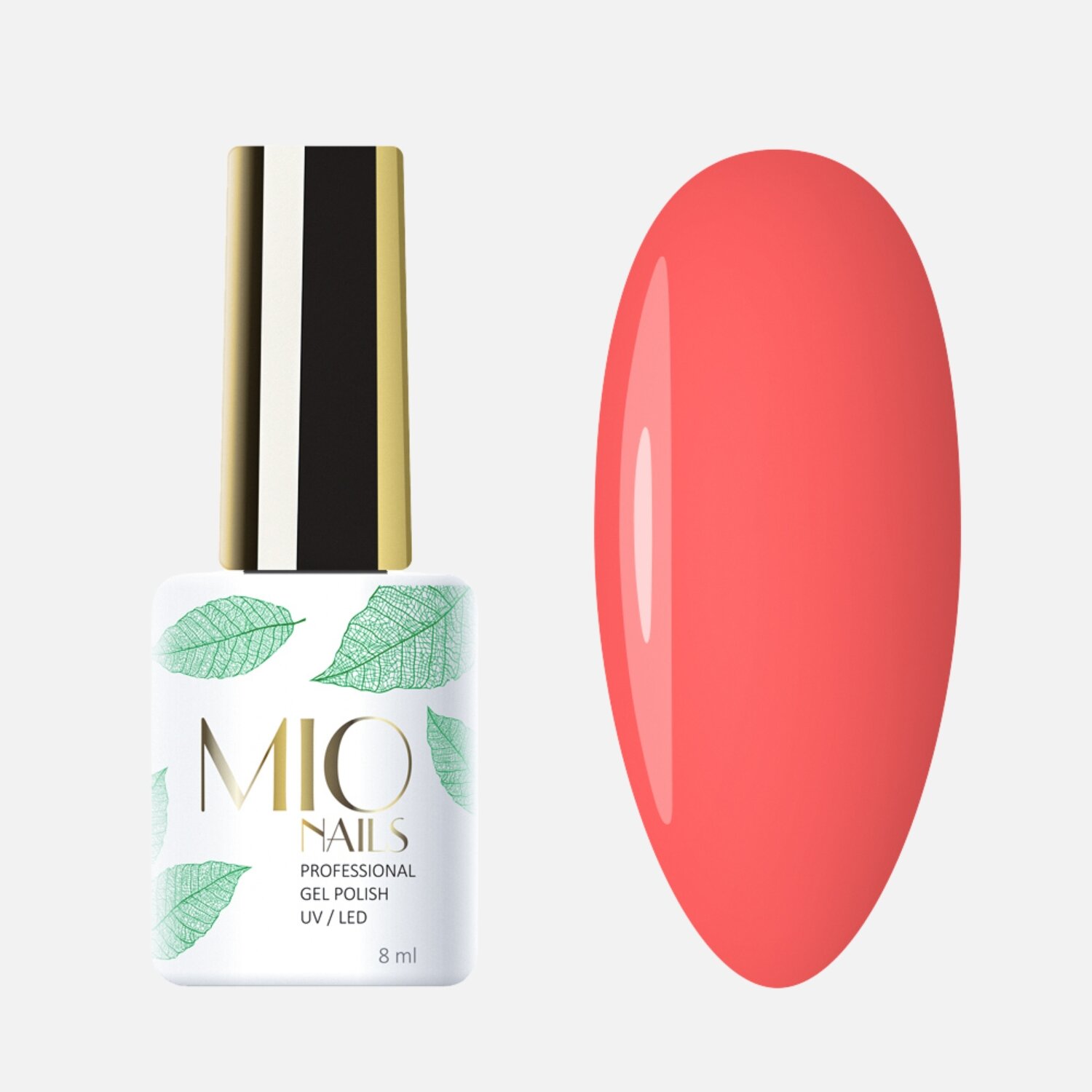 Гель-лак MIO Nails №V-20 Летний круиз 8 мл яркий оранжево-розовый