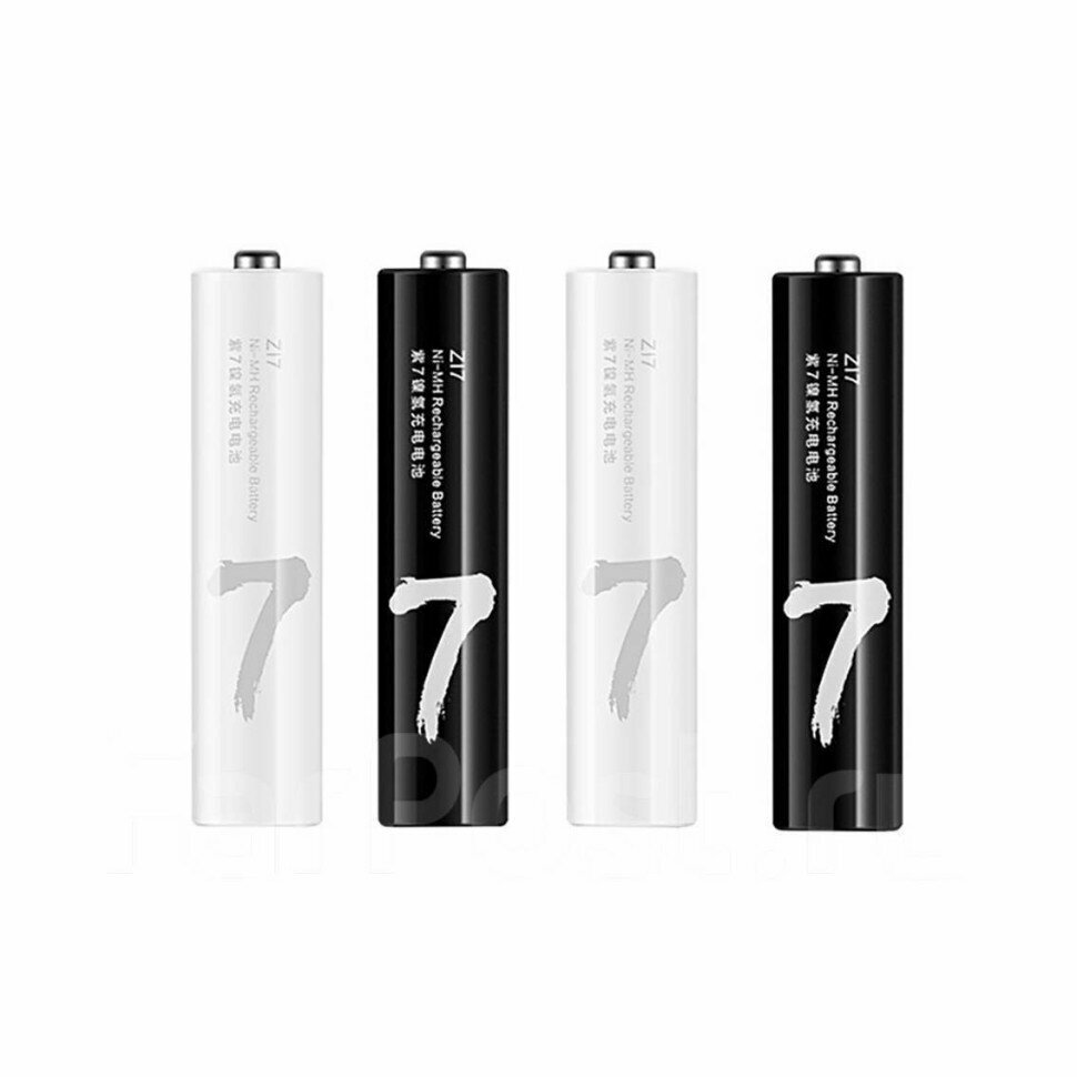 Аккумуляторные батарейки ZMI ZI7 AAA 700mAh (4шт) NQD4003RT черно-белые