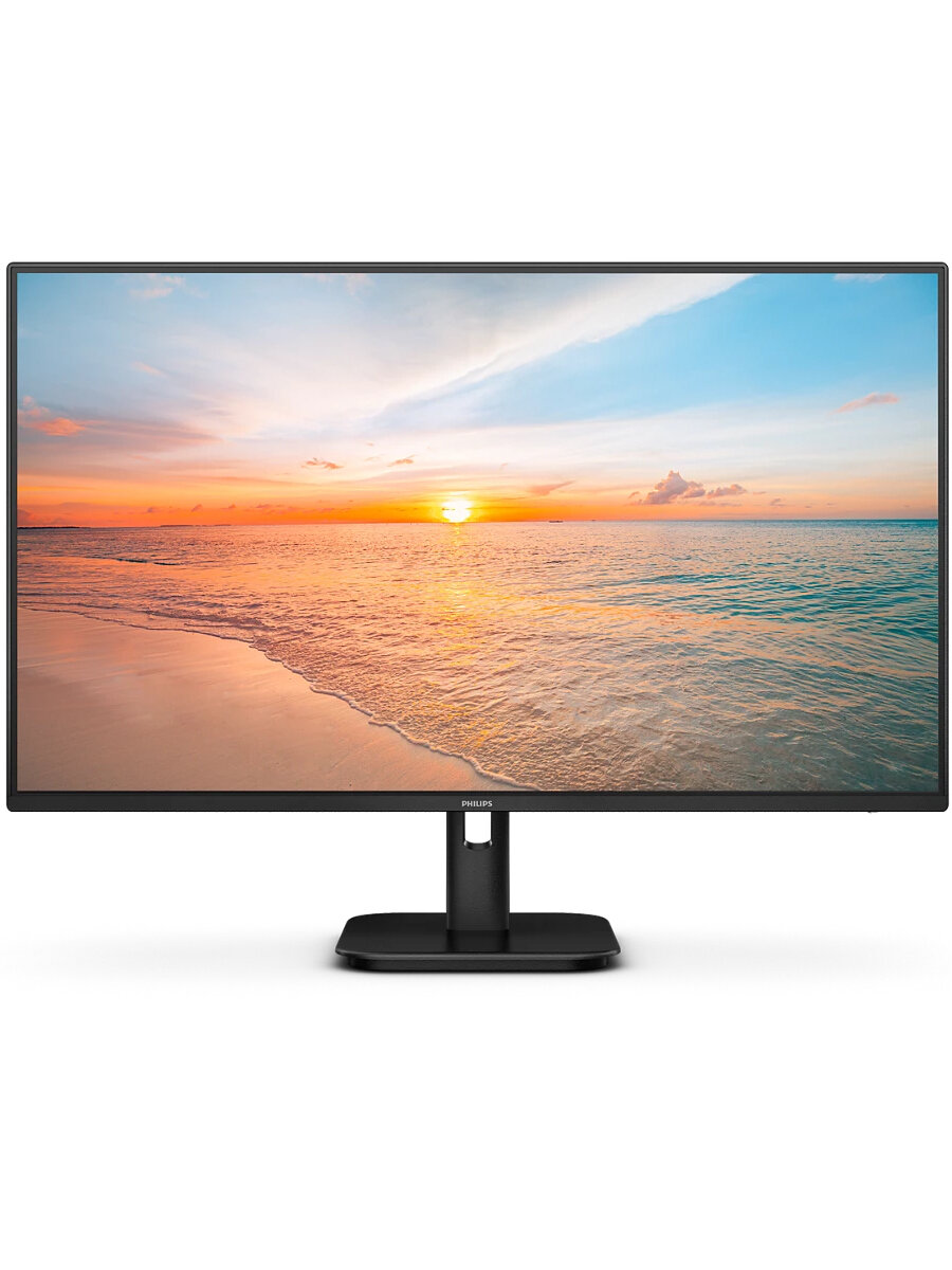 Монитор 27" PHILIPS E Line 27E1N1100D black (IPS, 1920x1080, 178°/178°, 300cd/m2, 1500:1, 1/4ms, 100Hz, VGA, DVI, HDMI) (27E1N1100D)