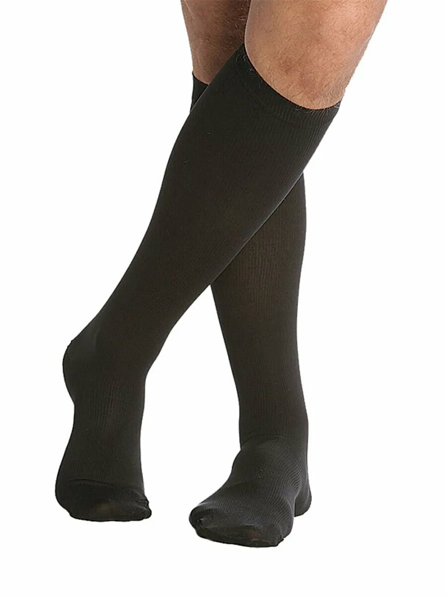 Компрессионные гольфы Orto 316 мужские, 1 класс, плотные с хлопком, Размер XL, Long (40-44 см), Черный