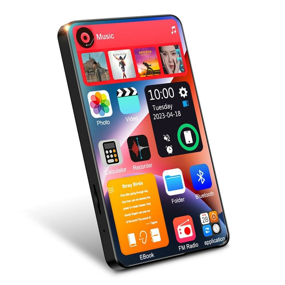 4.0 дюймовый портативный музыкальный плеер MP5 с полноэкранным дисплеем и поддержкой Bluetooth версии X20 MP4